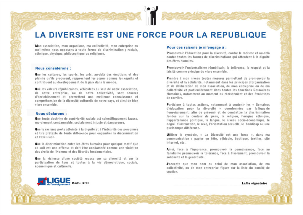 Signature de la charte par l’association Foyer Rural et Ecole de ...